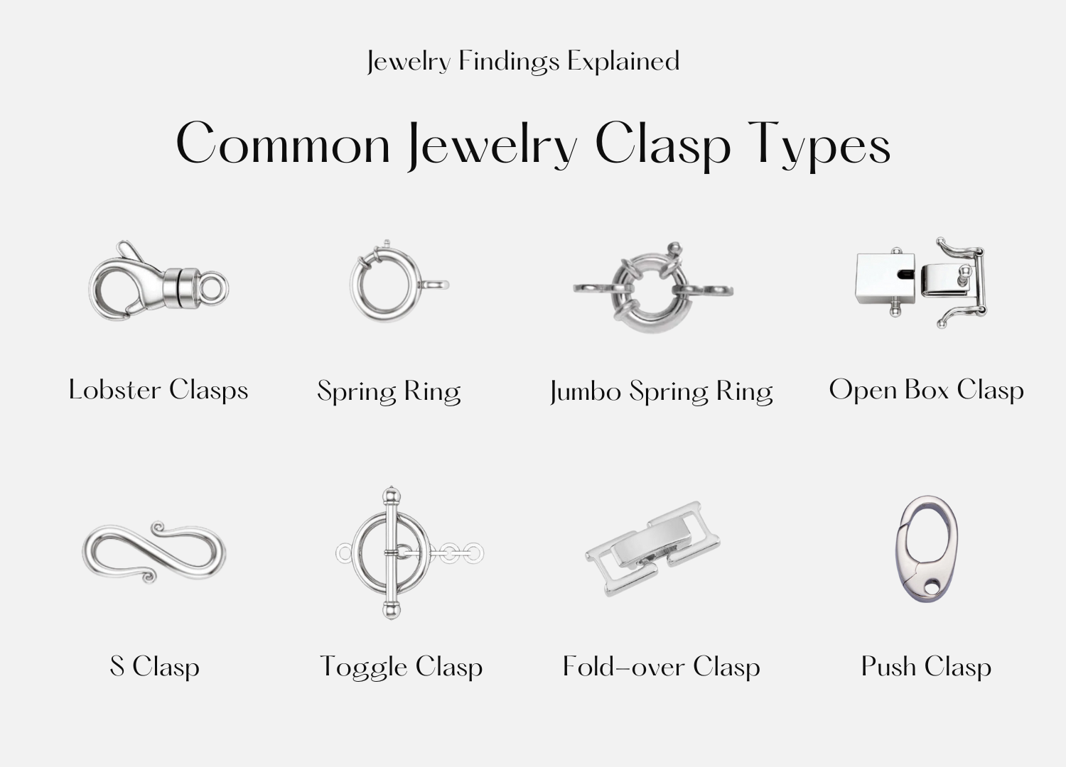 Types of Jewelry Findings Explained: Clasps, Earrings & More
